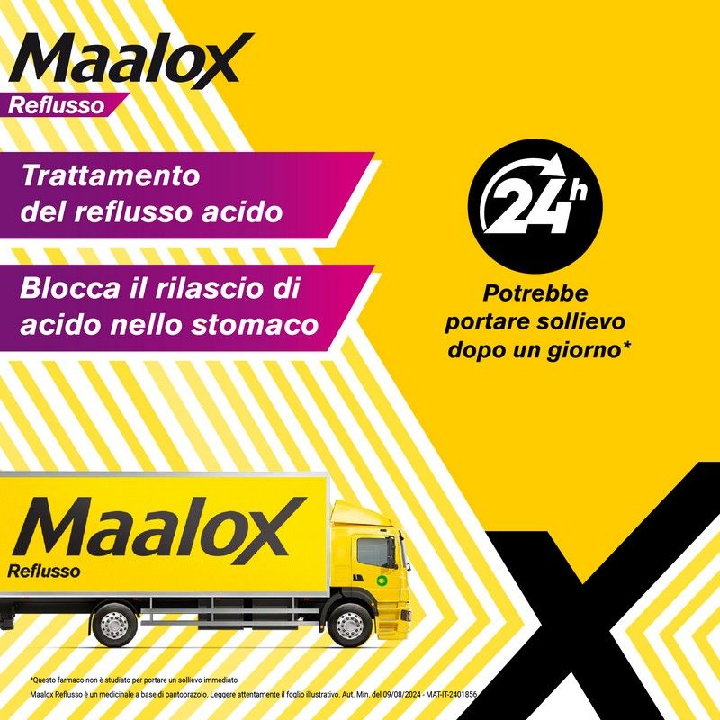 Maalox Reflusso 20 mg Pantoprazolo 14 Compresse | Verafarma.it