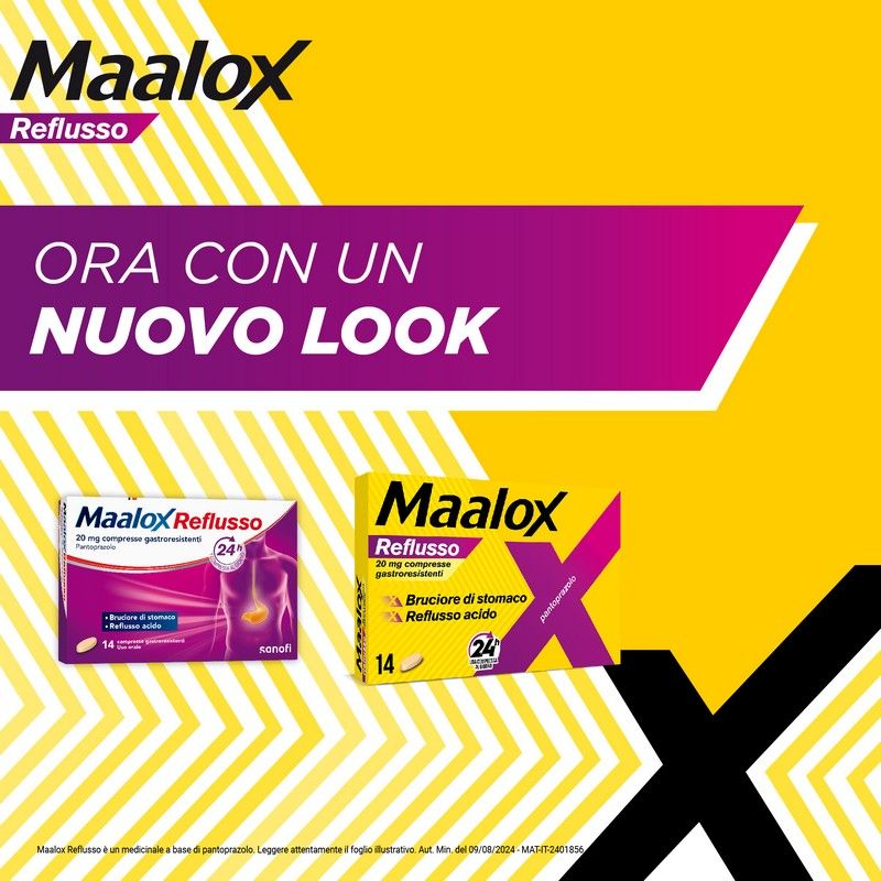 Maalox Reflusso 20 mg Pantoprazolo 14 Compresse | Verafarma.it
